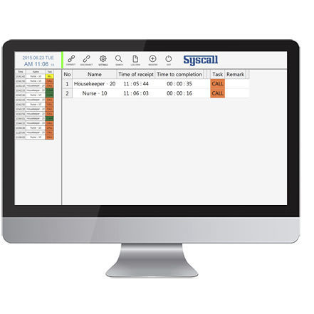 Medical software - SYSCALL - monitoring / for pager
