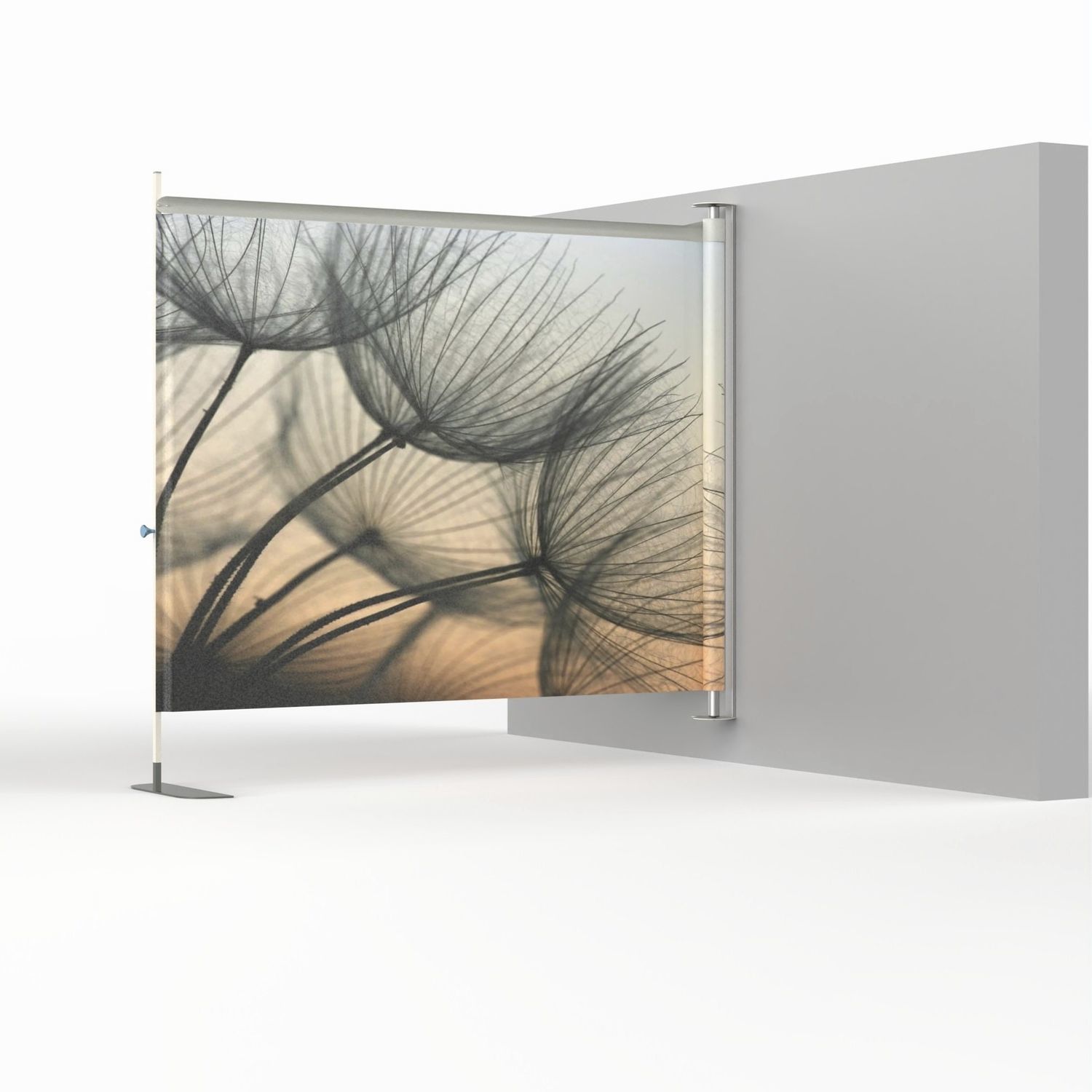 Portable hospital screen - Kin - KwickScreen - 1-panel