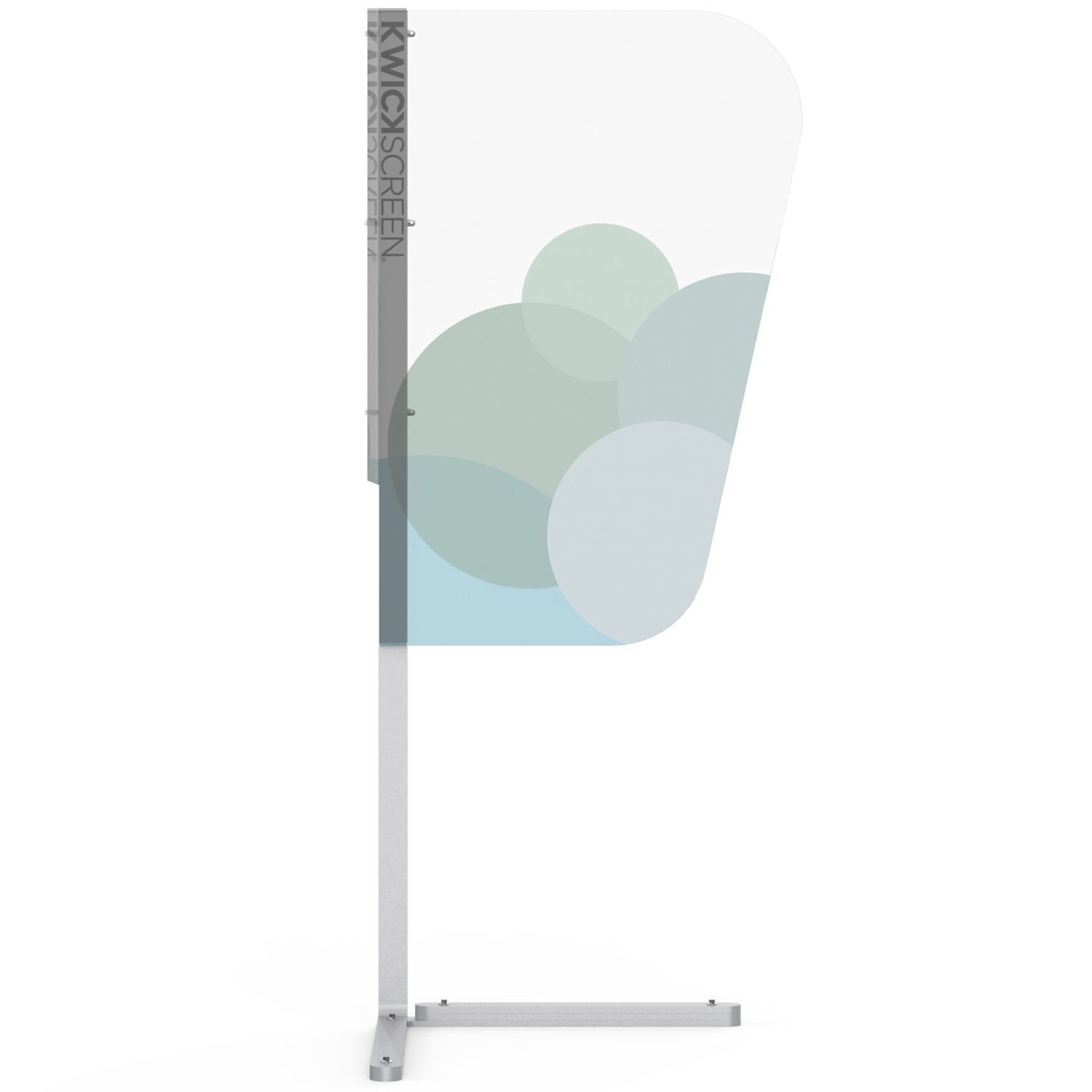 Portable protection screen - Shield - KwickScreen - 2-panel / antibacterial