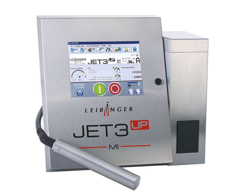 Inkjet printer - LEIBINGER JET3up MI - Paul Leibinger - with touch screen