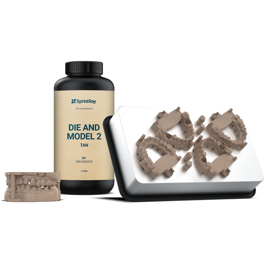 Resin dental material - Die and Model 2 Tan - SprintRay - for 3D ...