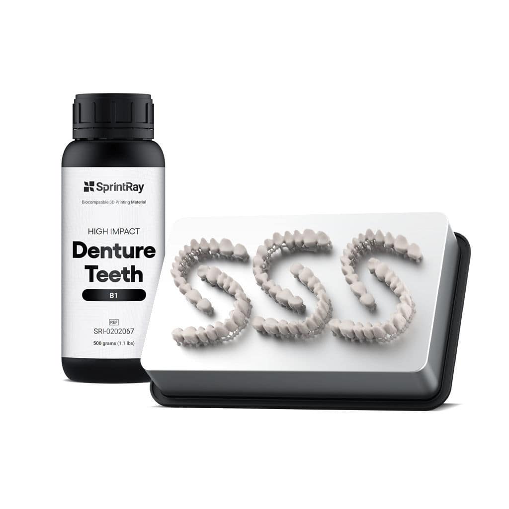 Resin dental material - Denture Teeth - B1 - SprintRay - for 3D ...