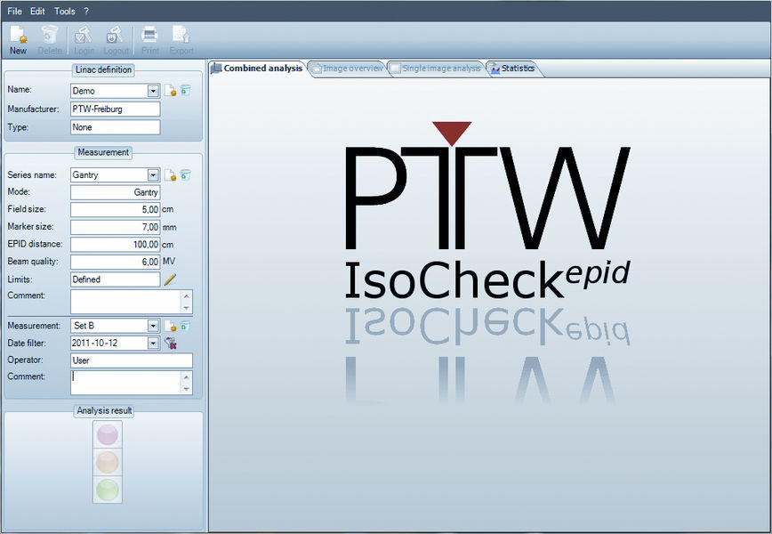 Analysis software - IsoCheck epid - PTW Freiburg Physikalisch ...