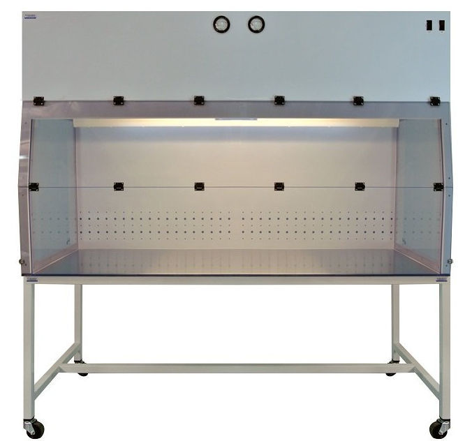 Laboratory fume hood - 1000-2-D - CLEATECH - benchtop / on casters / HEPA