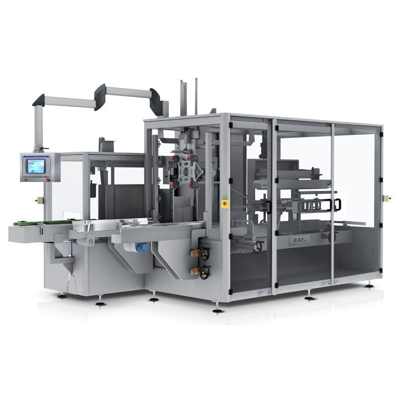 Case packaging system - Fabrima - automatic / floor-standing / for boxes