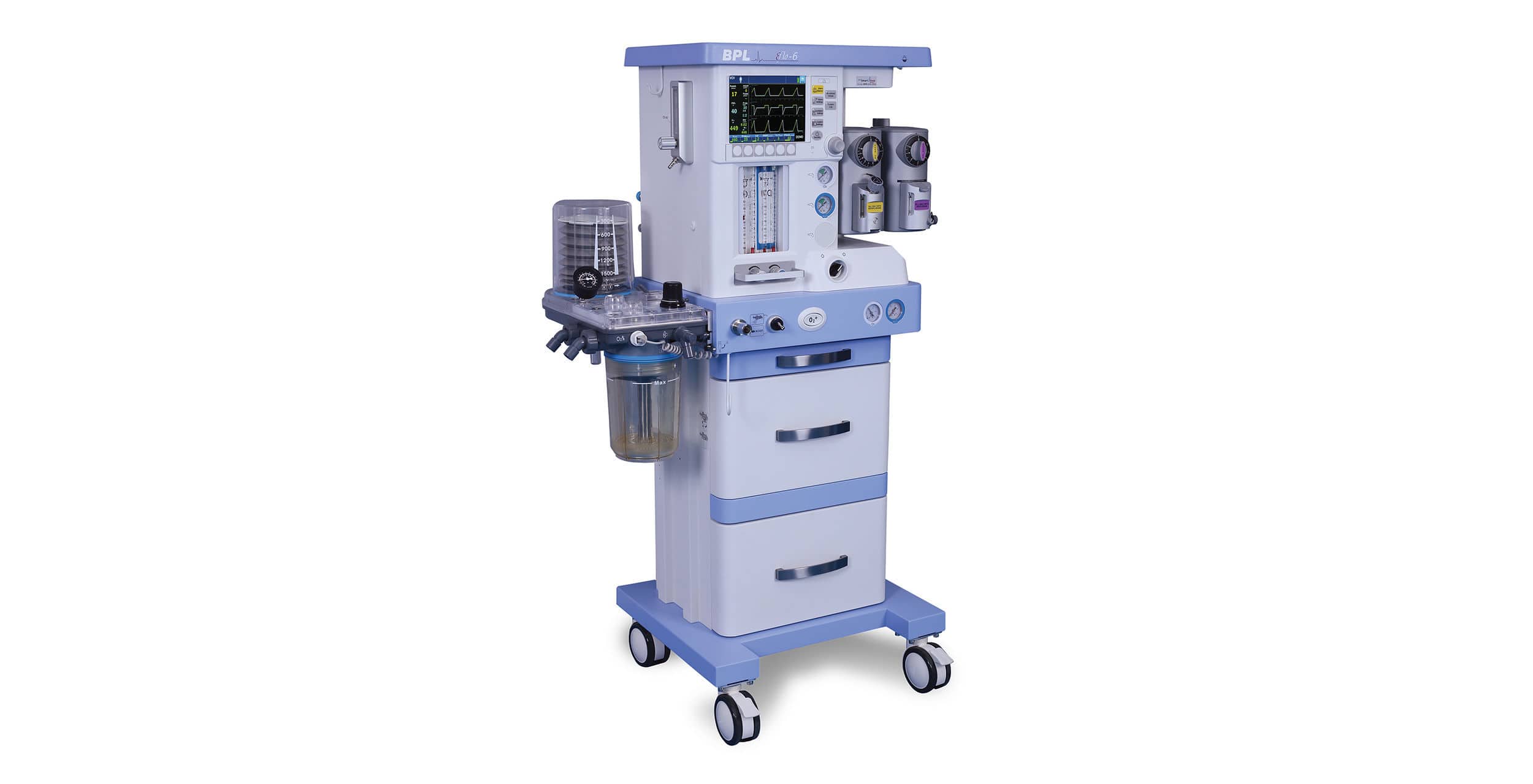 Trolley-mounted anesthesia workstation - EFLO 6 - BPL Medical ...