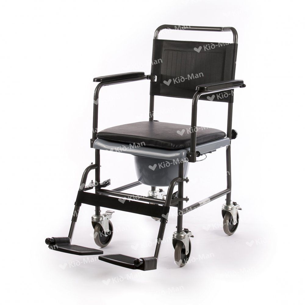 Commode chair with armrests - 02-8015C - Kid-Man - with bucket / on ...
