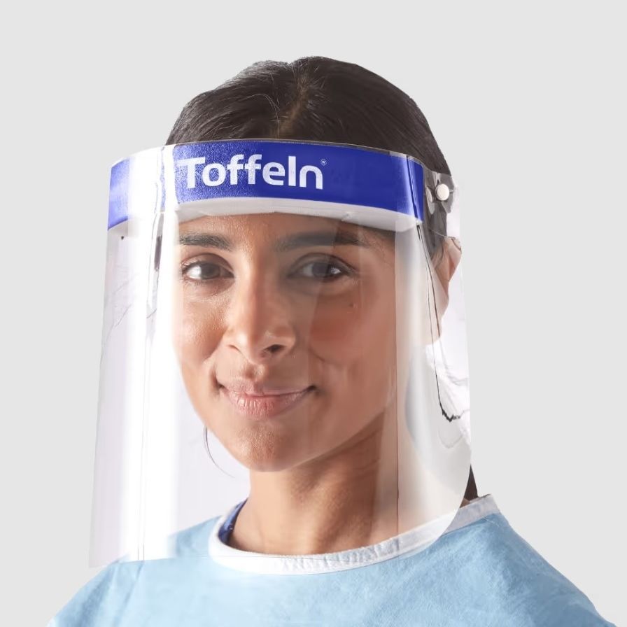 Latex-free face-shield - Premium - Toffeln - full-face / unisex / box ...