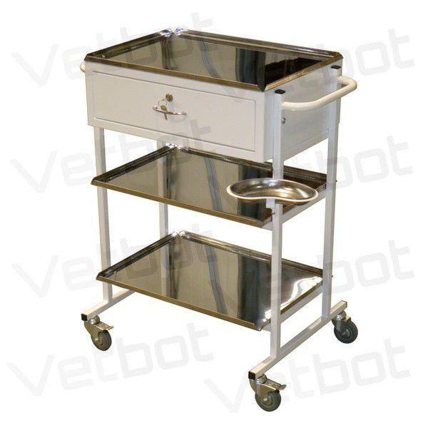 Veterinary clinic trolley - SP-02-9-R - Vetbot - for instruments ...