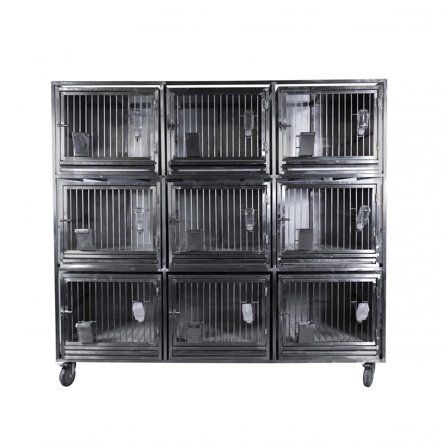 Rabbit veterinary cage - CL-1270 - Vetbot - modular / stainless steel