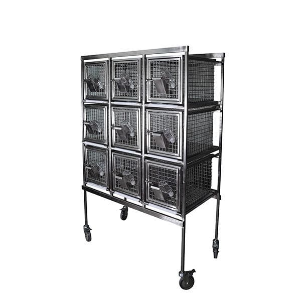 Rabbit veterinary cage - VETBOT CL-1231.3 - Vetbot - modular / 9 ...