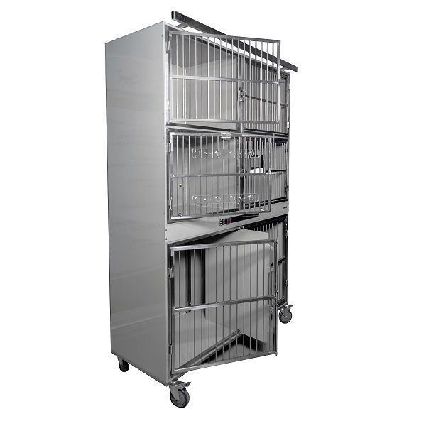 6-compartment veterinary cage - 80443 - Vetbot - polypropylene