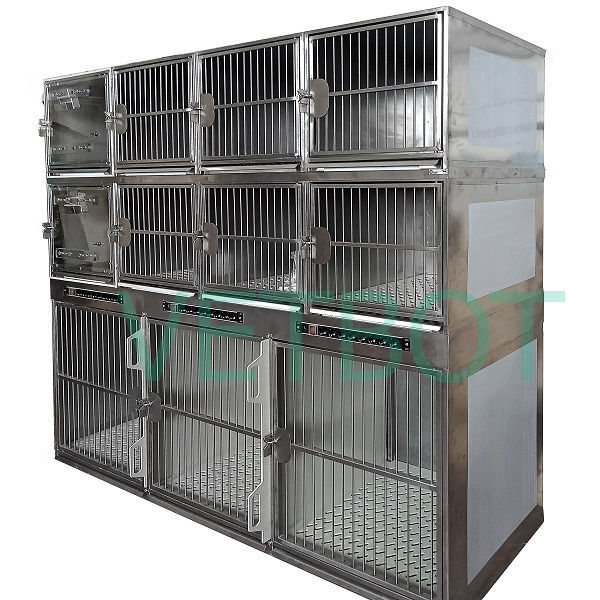 Cat veterinary cage - №80608 - Vetbot - for dogs / modular / stainless ...