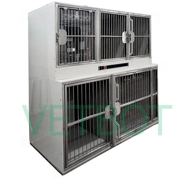 Modular veterinary cage - №80621 - Vetbot - polypropylene / with ...