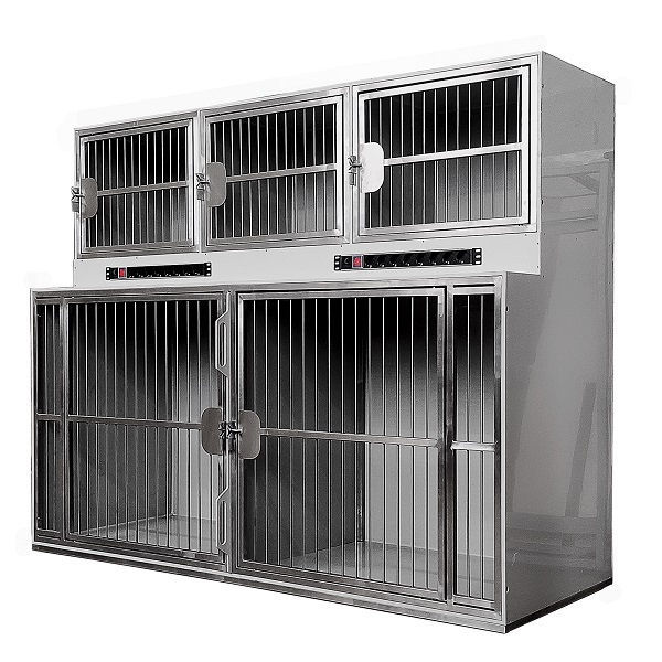 Cat veterinary cage - No.80517.3-B - Vetbot - for dogs / modular / 5 ...