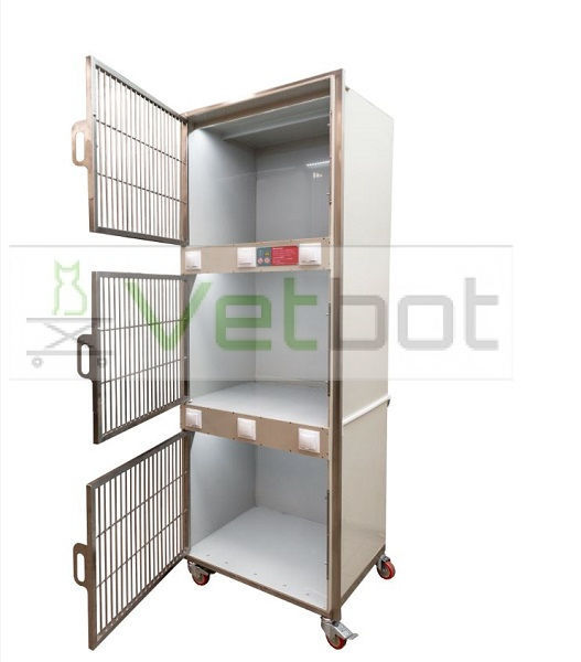 Cat veterinary cage - VST-1 - Vetbot - for dogs / modular / stainless steel