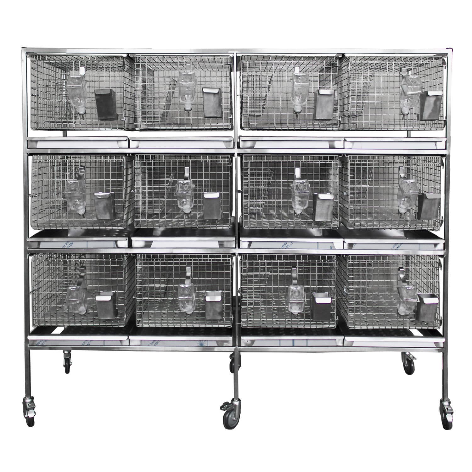 Modular veterinary cage - FVF-1330.4 - Vetbot - on casters / stainless ...
