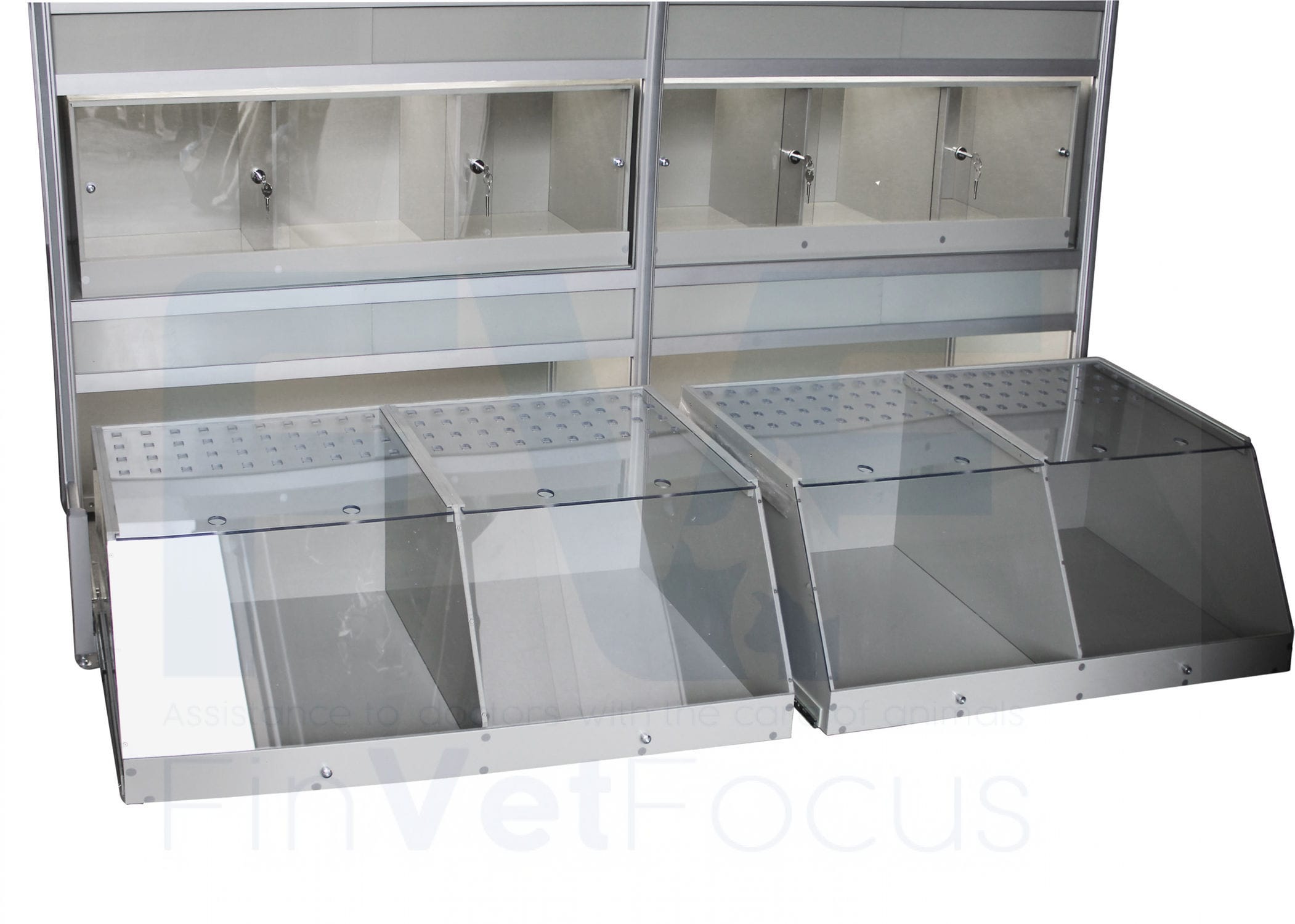 Animal cage rack - Vetbot - storage / modular / mobile