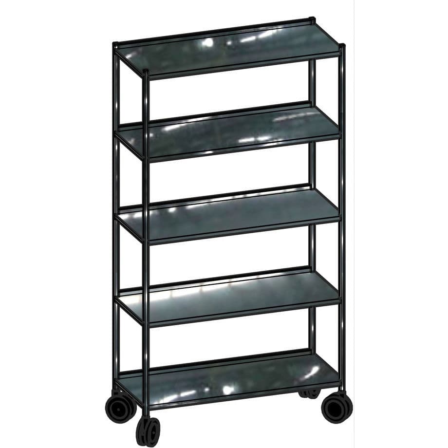 Animal cage rack - 1276 - Vetbot - storage / mobile / on casters