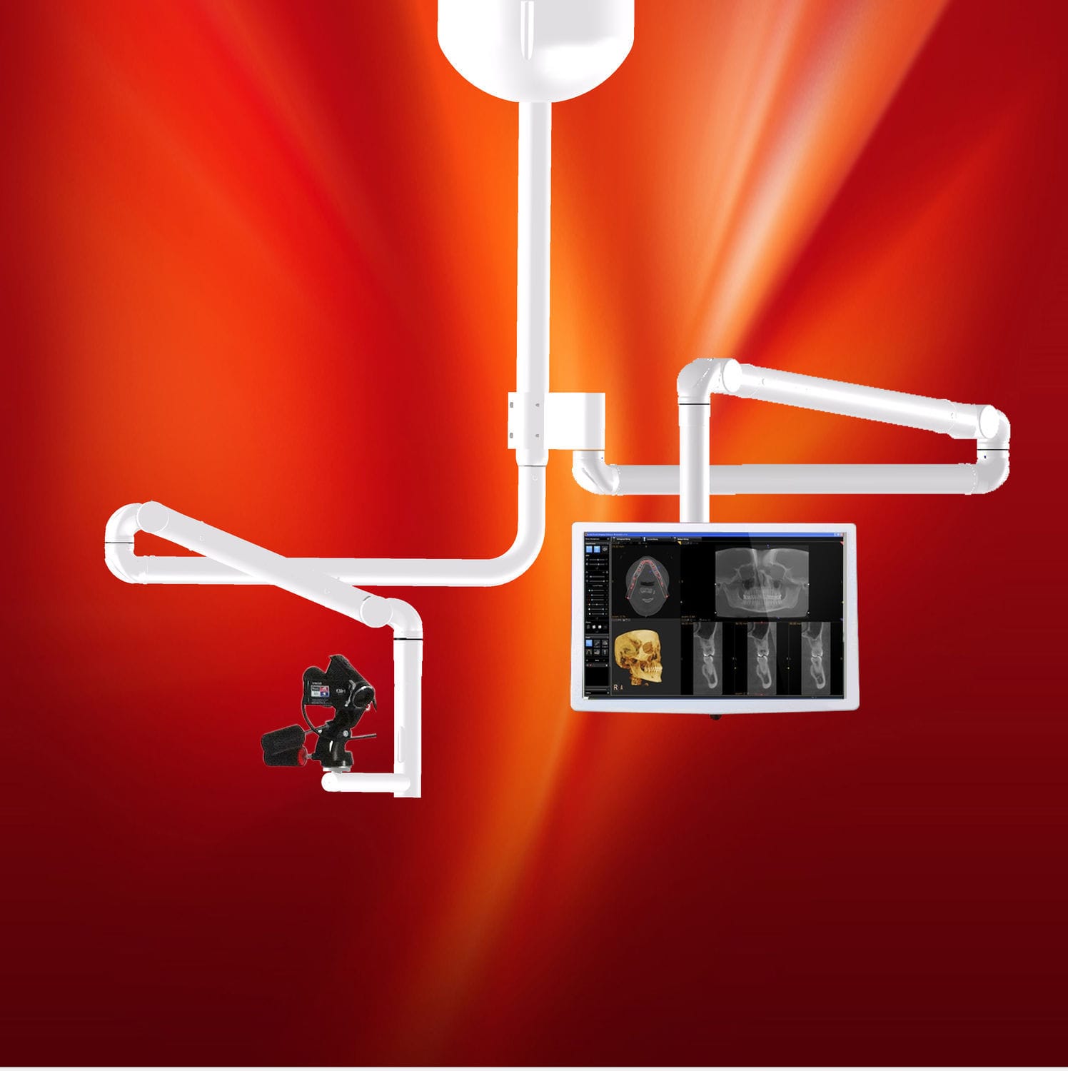 Ceiling-mounted camera support arm - BAMLS2A3F3PM2 - B&D - Bracci ...