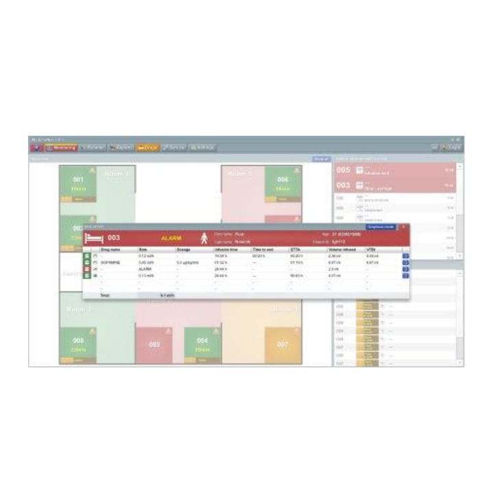 Medical software - MedimaNet - Medima - infusion pump management / web ...