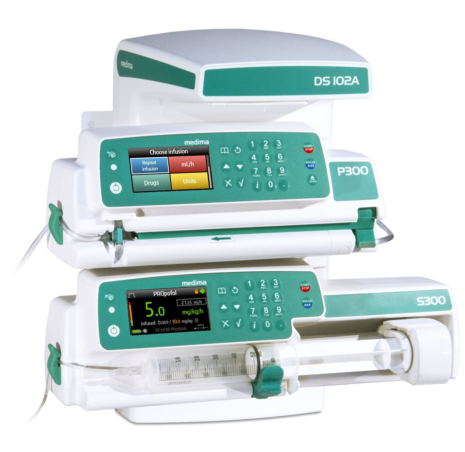 Multi-channel infusion station - DS102 series - Medima - emergency