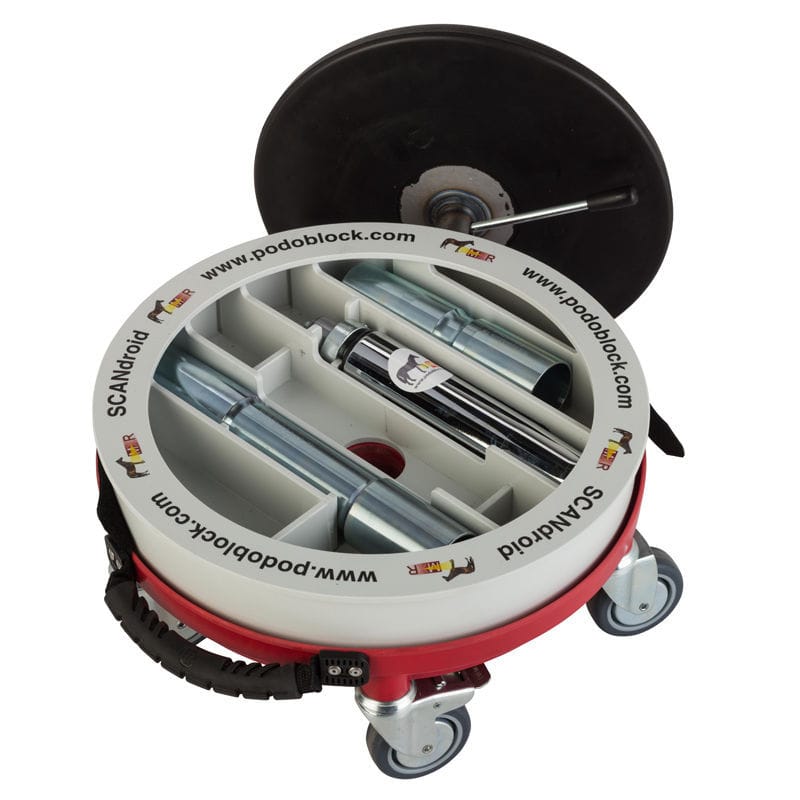 Veterinary stool - SCANdroid - Podoblock - height-adjustable / rotating ...