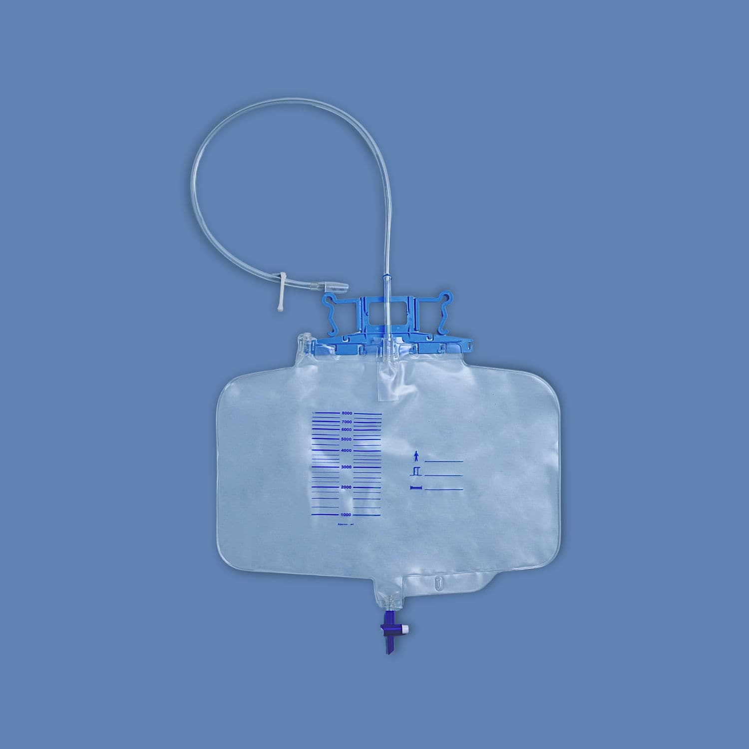 Urinary drainage set - Tecnoline - graduated / with anti-reflux valve
