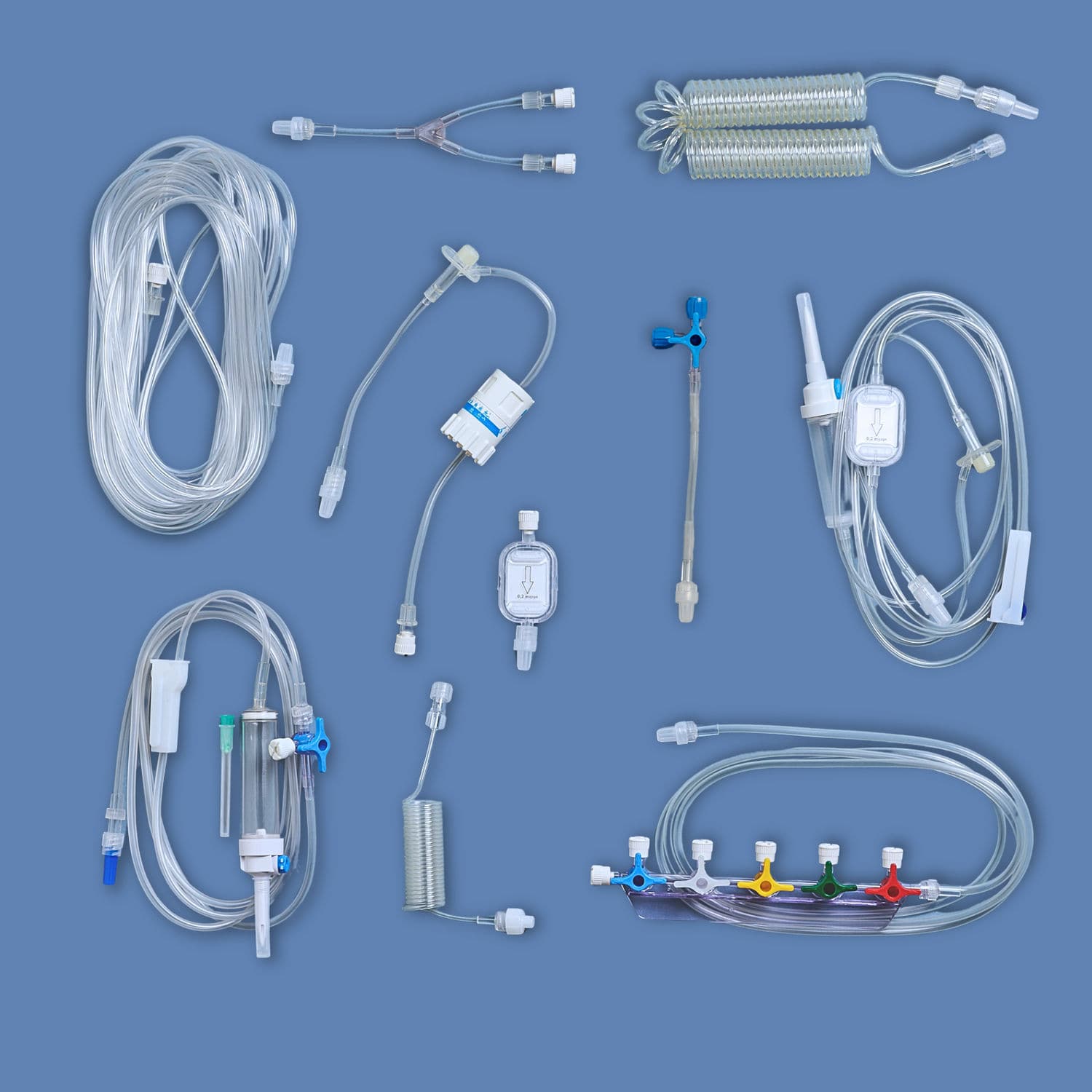 Polyurethane infusion set - Tecnoline - with drip chamber / with Y port ...