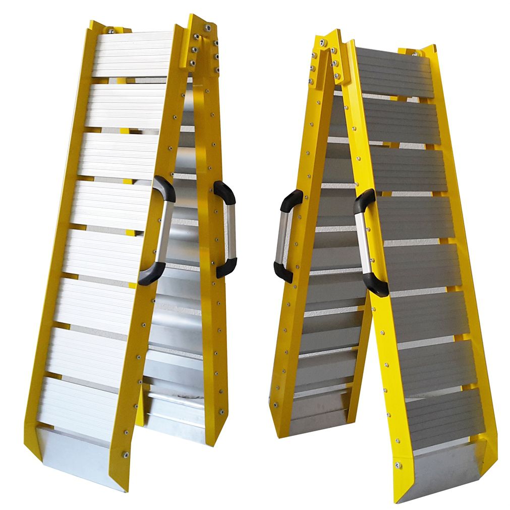 Car wheelchair ramp - Twin - Medlis Ramps - transportable / foldable