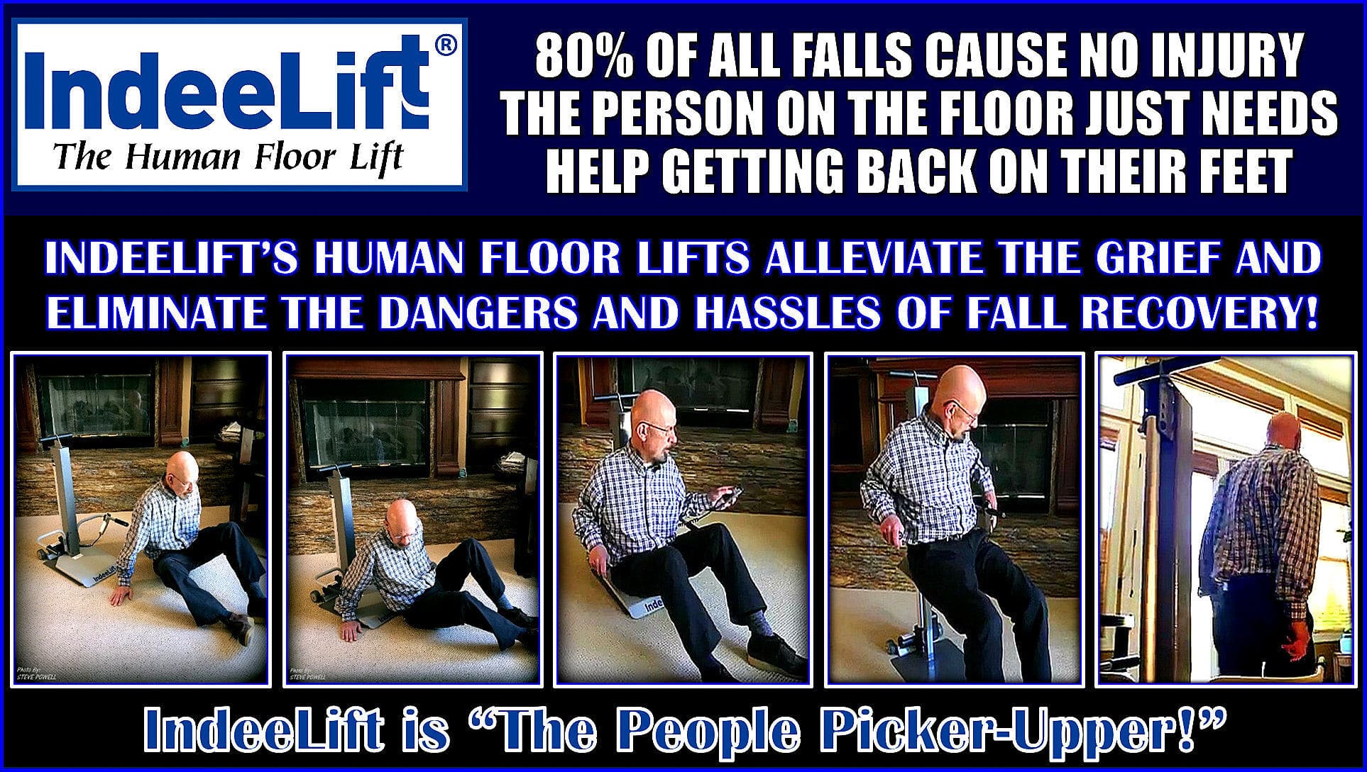 Electric patient lift platform - HFL-300 - IndeeLift, SL - on casters