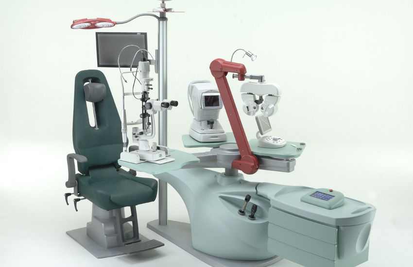Ophthalmic workstation - FLY - Meccanottica Mazza - with chair / with ...