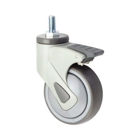 Medical device caster - SP 01 series - Sunjoy Enterprises - with brake ...