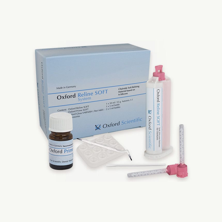 Silicone dental material - RELINE SOFT - First Scientific Dental ...