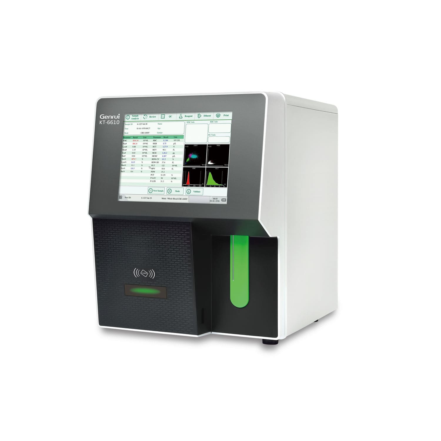 Automatic hematology analyzer - KT-6610 - Genrui Biotech Inc. - compact / 28-parameter / 5-part ...