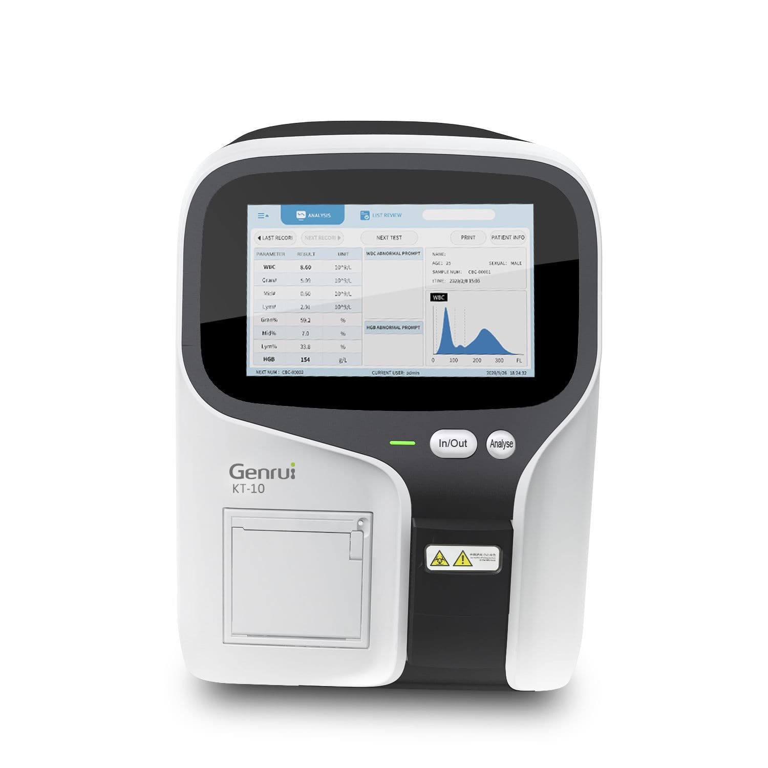 Automatic hematology analyzer - KT-10 - Genrui Biotech Inc. - point-of ...