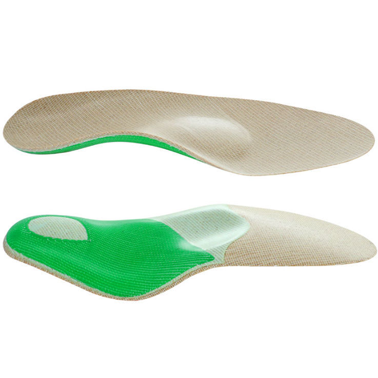 Orthopedic insole with heel pad - GREEN - Capron Podologie - with ...