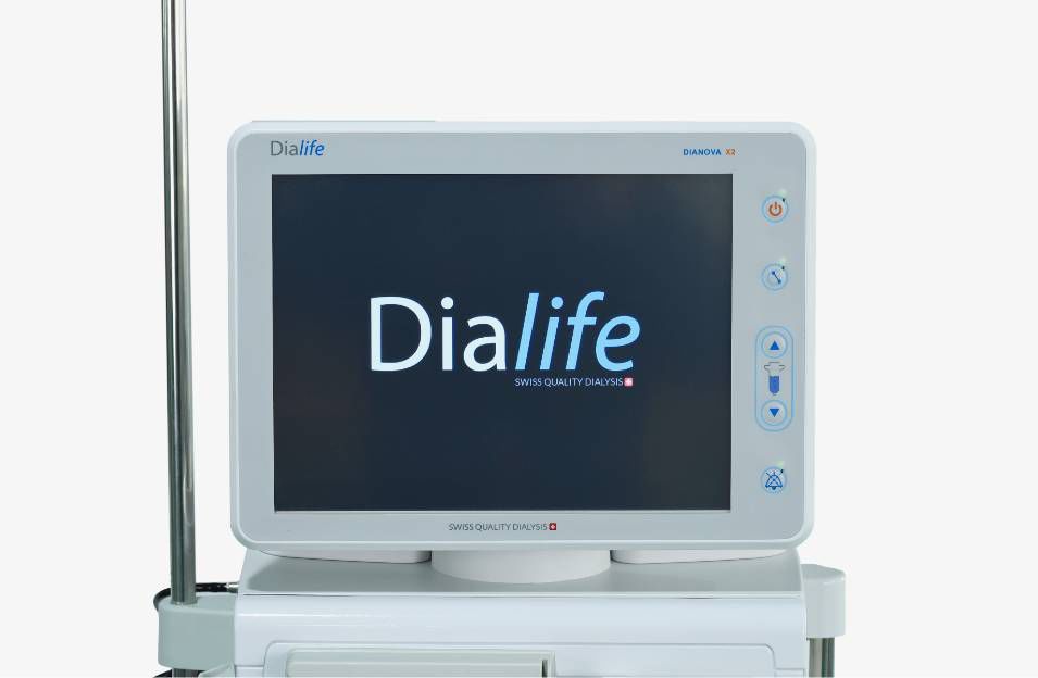 Hemodialysis machine with touchscreen - DIANOVA - Dialife SA