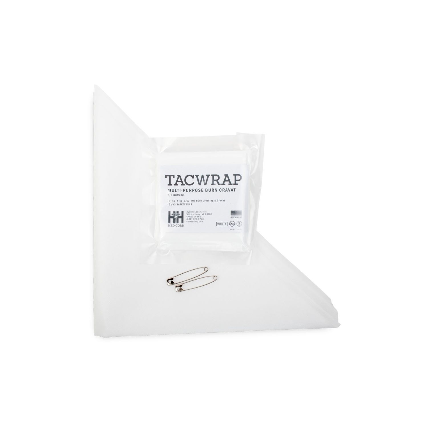 Polypropylene burn dressing - HHTWBC-25 - H&H Medical - sterile / non ...