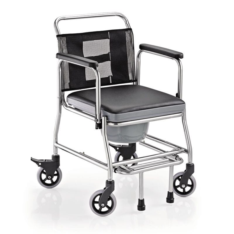 Shower chair with armrests - DOCCIA 69 - Surace - on casters / with ...