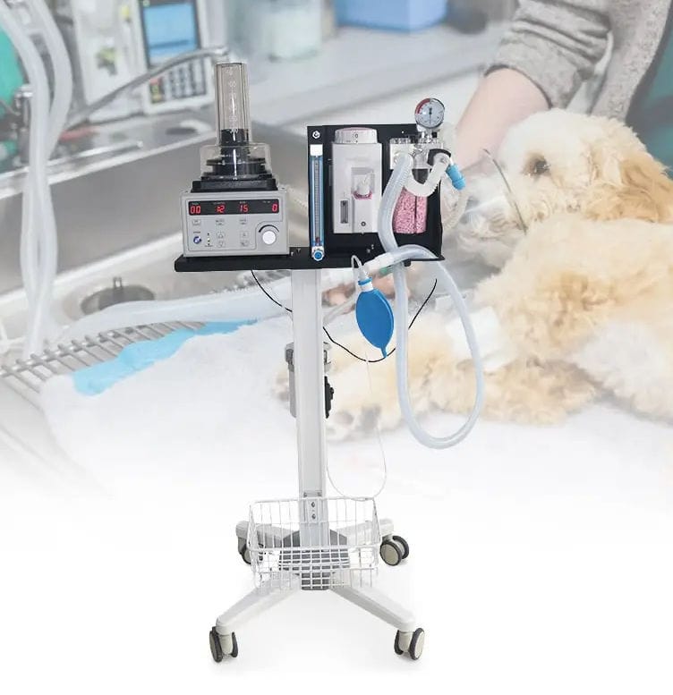 Trolley-mounted veterinary anesthesia workstation - OLV-V5 - Zhengzhou ...
