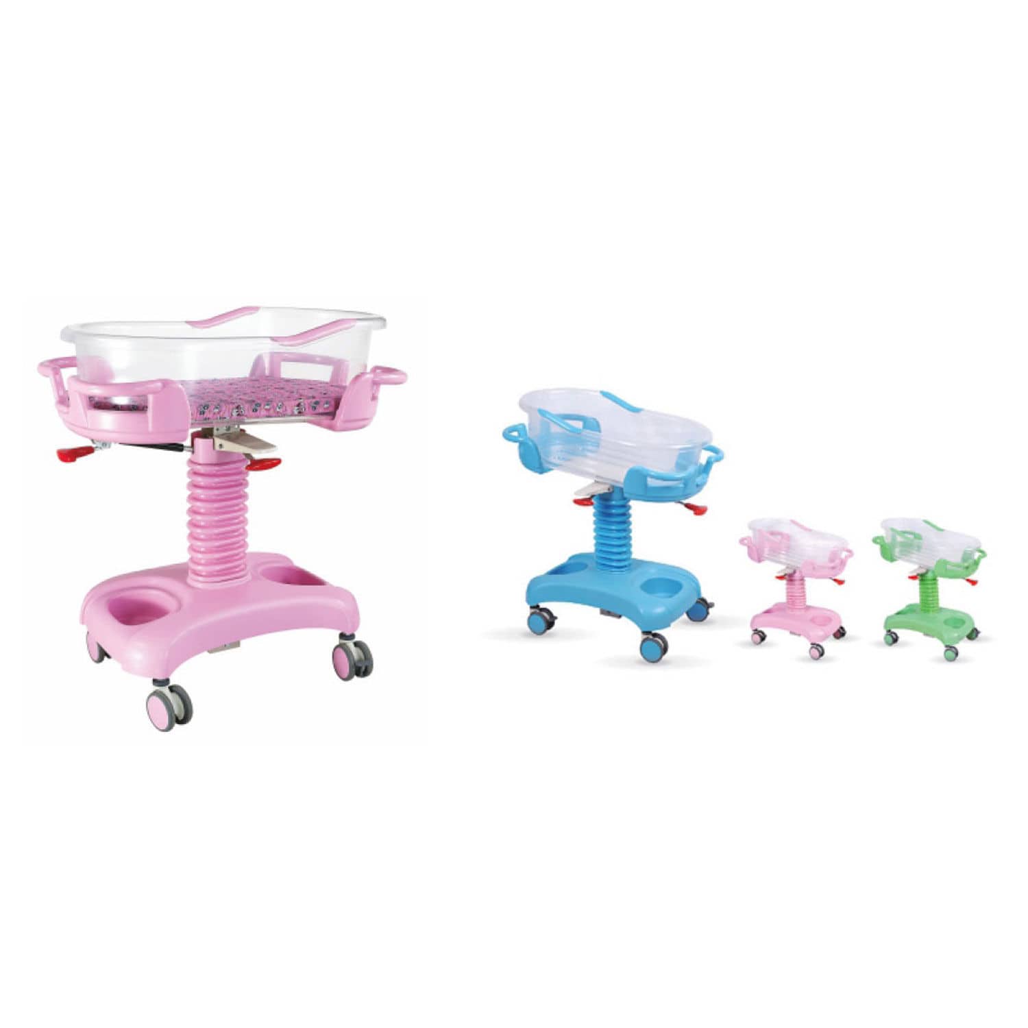 Baby hospital crib - PHB-04 - Medi Waves - on casters / height-adjustable