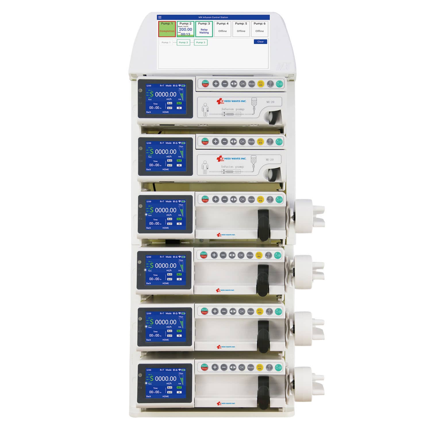 Multi-channel infusion station - MX - Medi Waves - emergency ...
