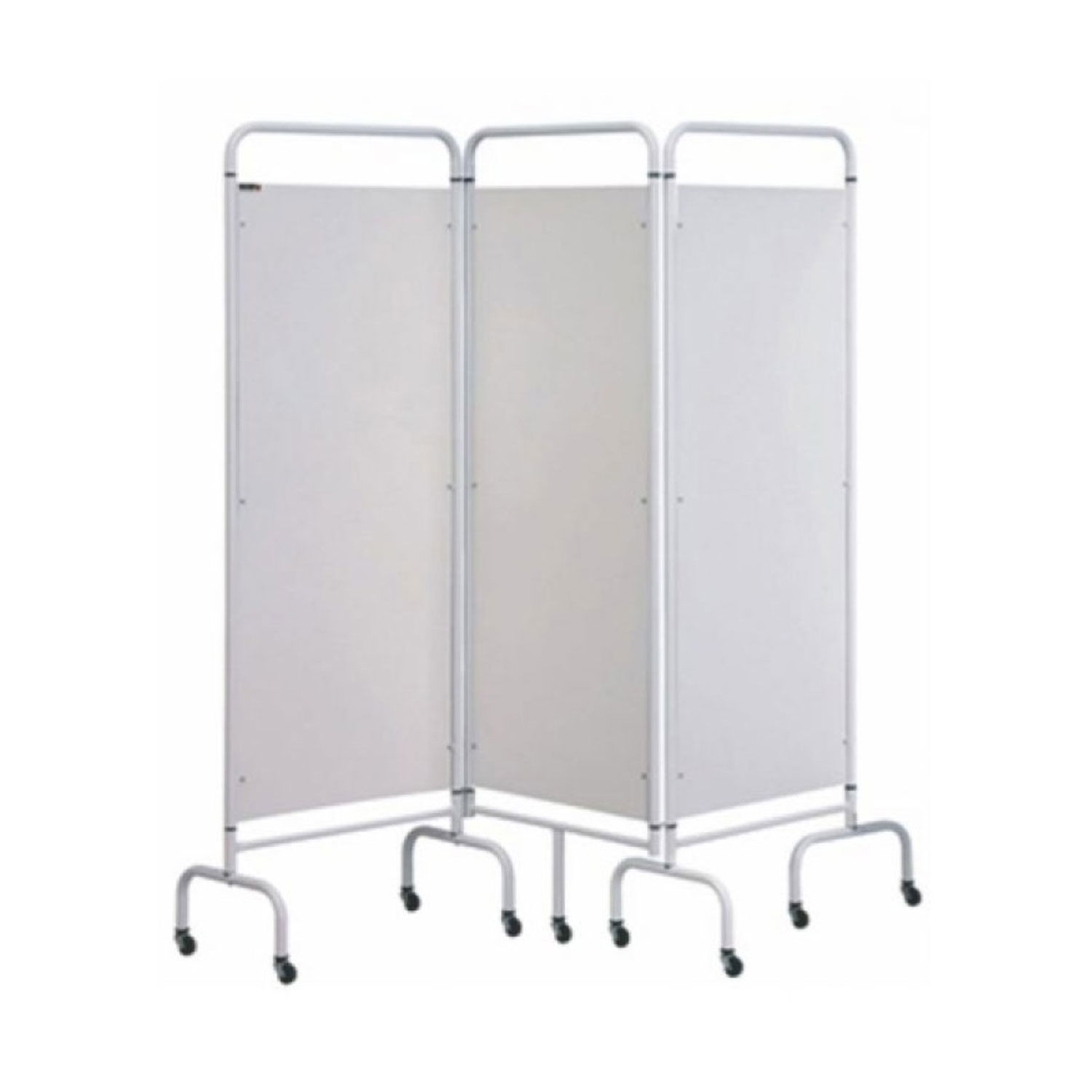 Folding hospital screen - HWE-11 - Medi Waves - on casters / 3-panel ...