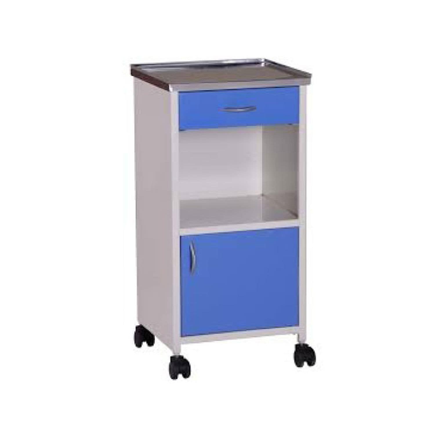 Bedside locker on casters - HWE-08 - Medi Waves - with drawers