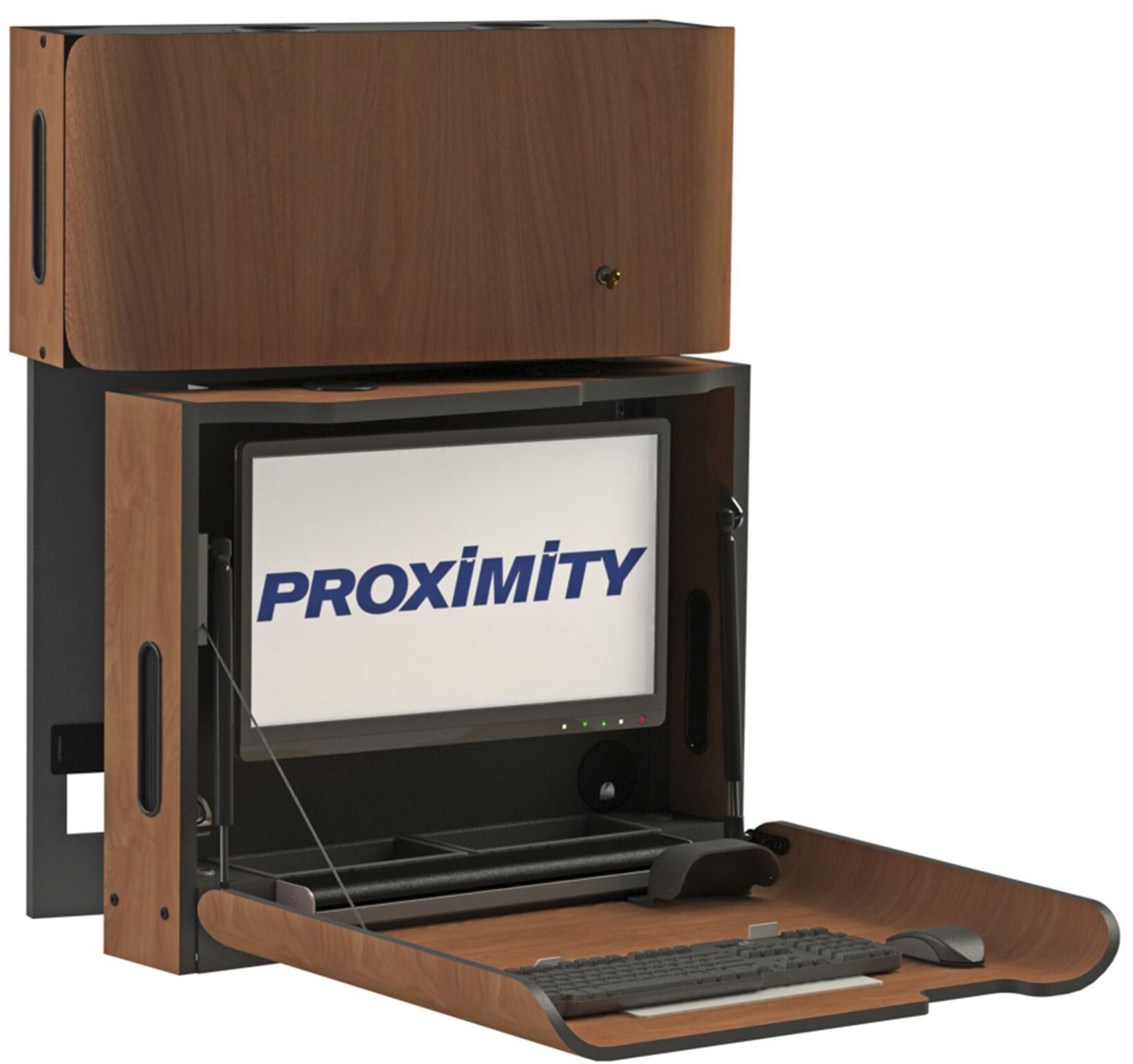 Medical computer workstation - Cybernet - wall-mounted / height ...