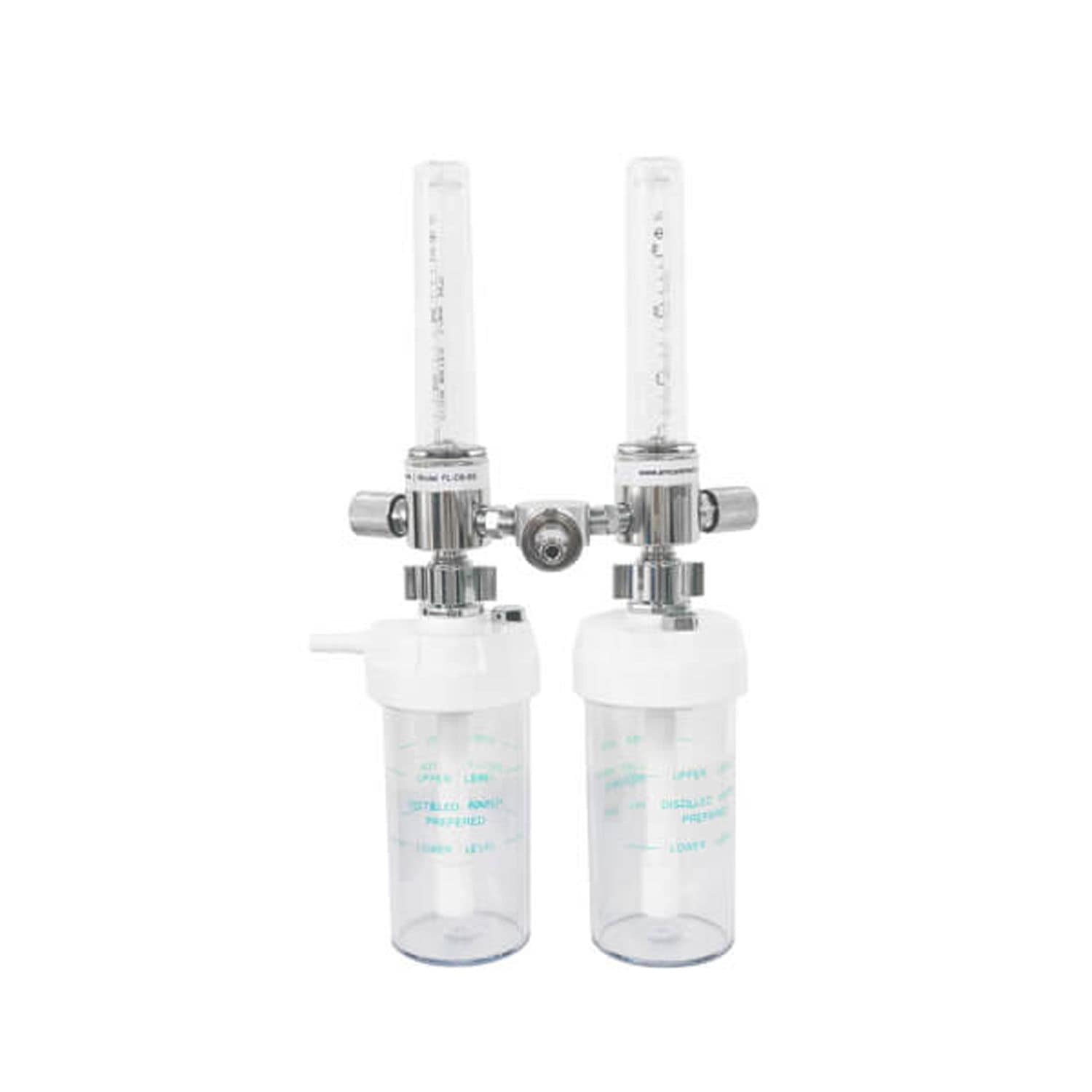 Double flow meter - FL-DB-OW - AMCAREMED TECHNOLOGY - oxygen / air ...