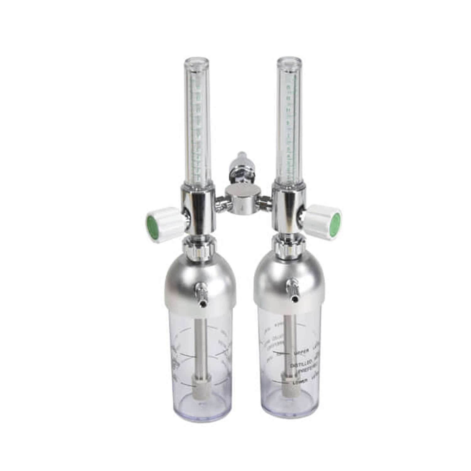 Double flow meter - FL-DB-OS - AMCAREMED TECHNOLOGY - oxygen / air ...