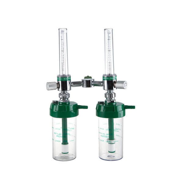 Double flow meter - FL-DB-OG - AMCAREMED TECHNOLOGY - oxygen / air ...