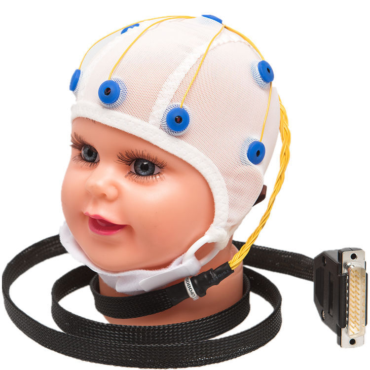 8-channel EEG cap - Neon - Wuhan Greentek - pediatric / white